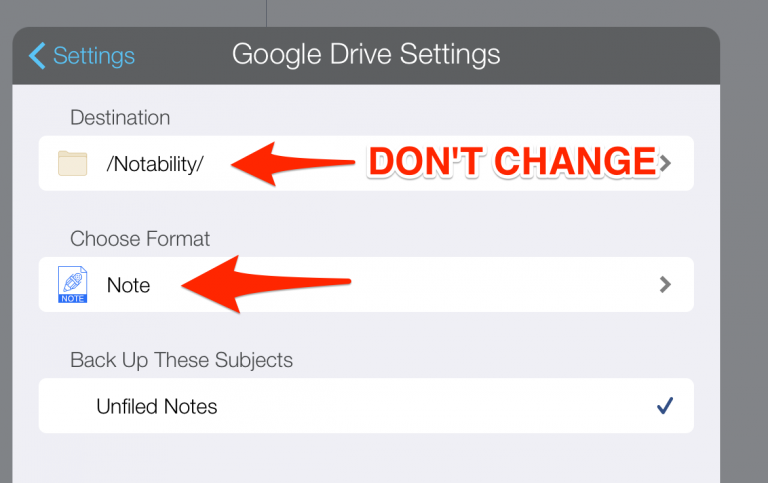 Notability – Backup and Restore Notes – DOCS